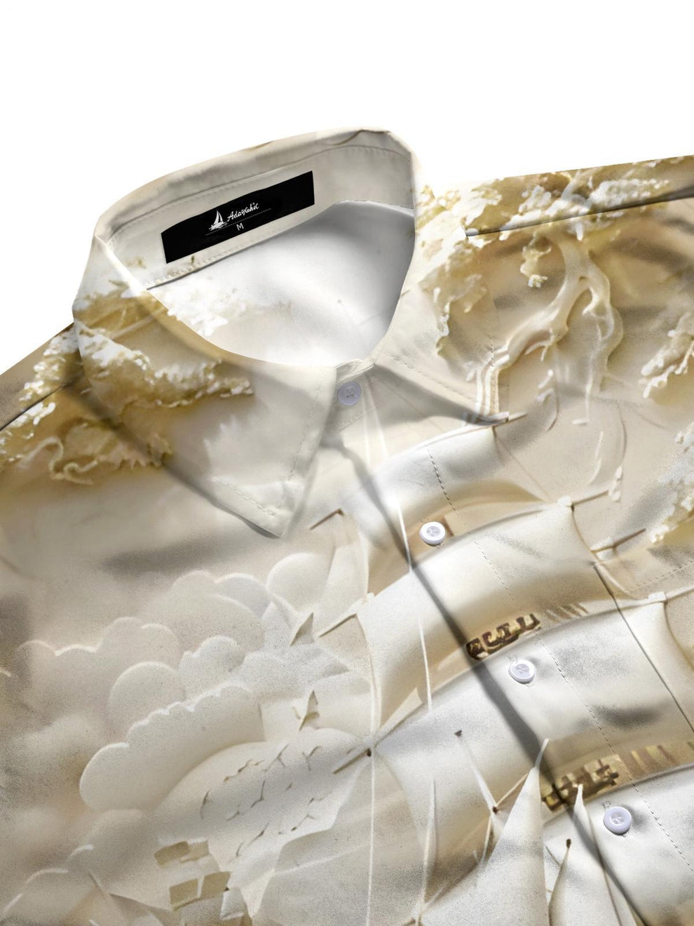 Boat Art Print Men's Pocket Short Sleeve Shirts – gogofandy